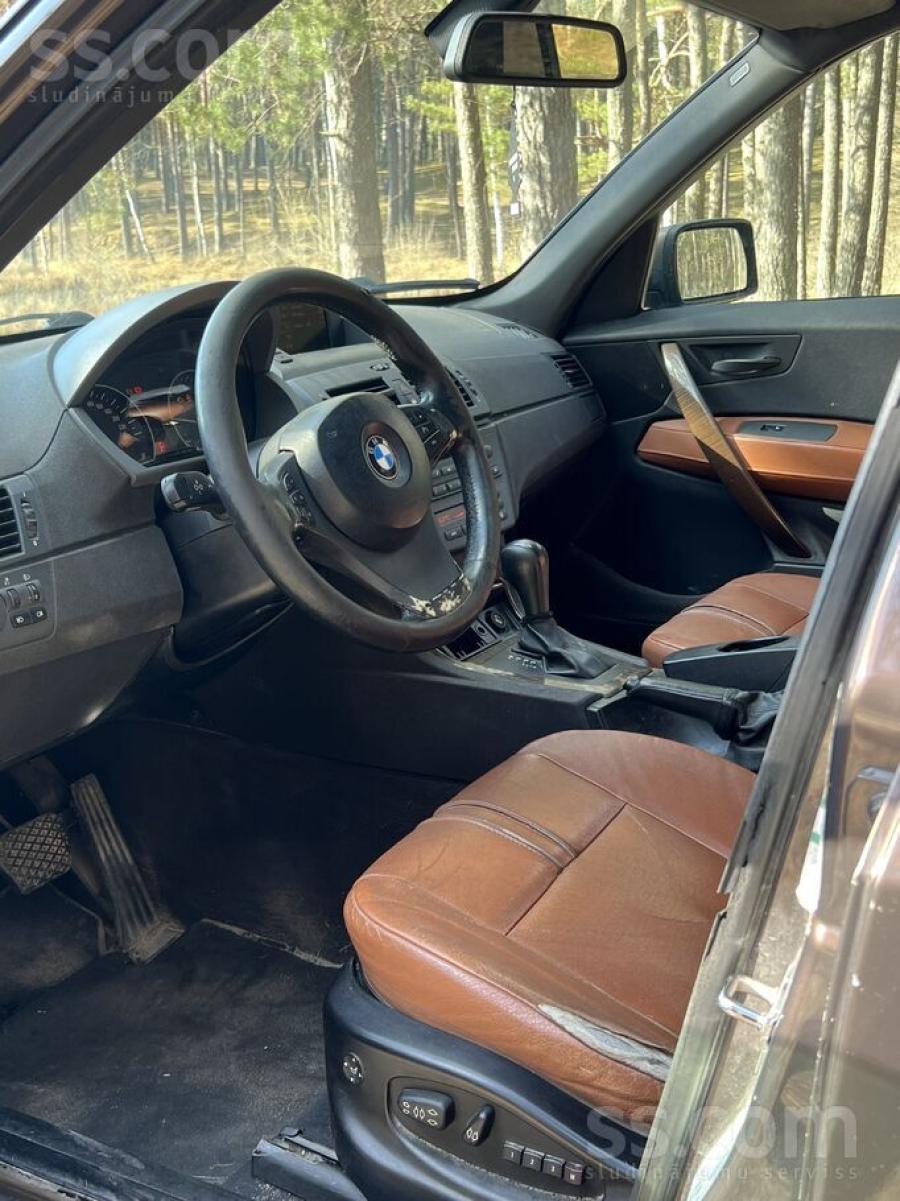 Brown BMW X3 2004 in Riga, with an engine capacity of 3.00 L and mileage of 445 thousand km for 2100 €, photo 6 on AUTOMOTO.COM.LV