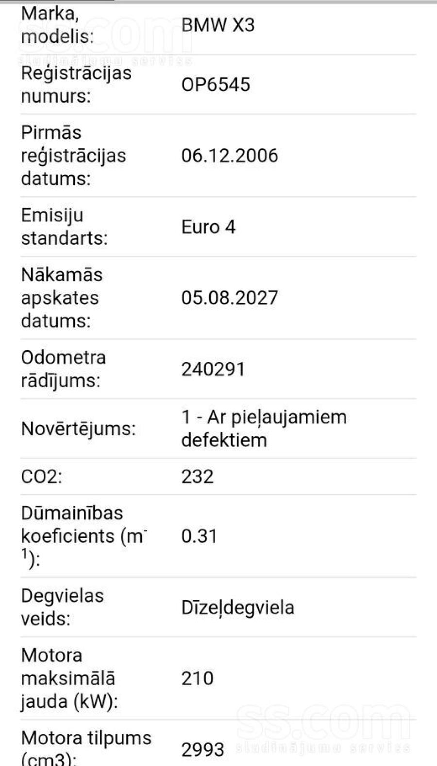 Коричневый БМВ Х3 2006 в Рига, объемом двигателя 3.00 л и пробегом 0 тыс. км за 5650 €, фото 25 на AUTOMOTO.COM.LV