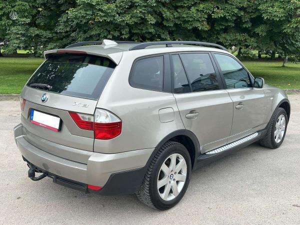 Brown BMW X3 2008 in Vilnius, with an engine capacity of 2.00 L and mileage of 226 thousand km for 3650 €, photo 4 on AUTOMOTO.COM.LV