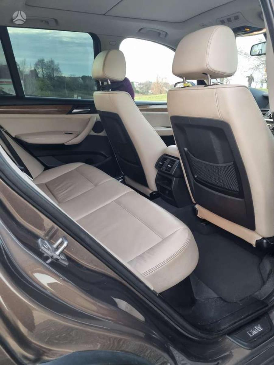 Brown BMW X3 2011 in Vilnius, with an engine capacity of 3.00 L and mileage of 190 thousand km for 9200 €, photo 8 on AUTOMOTO.COM.LV