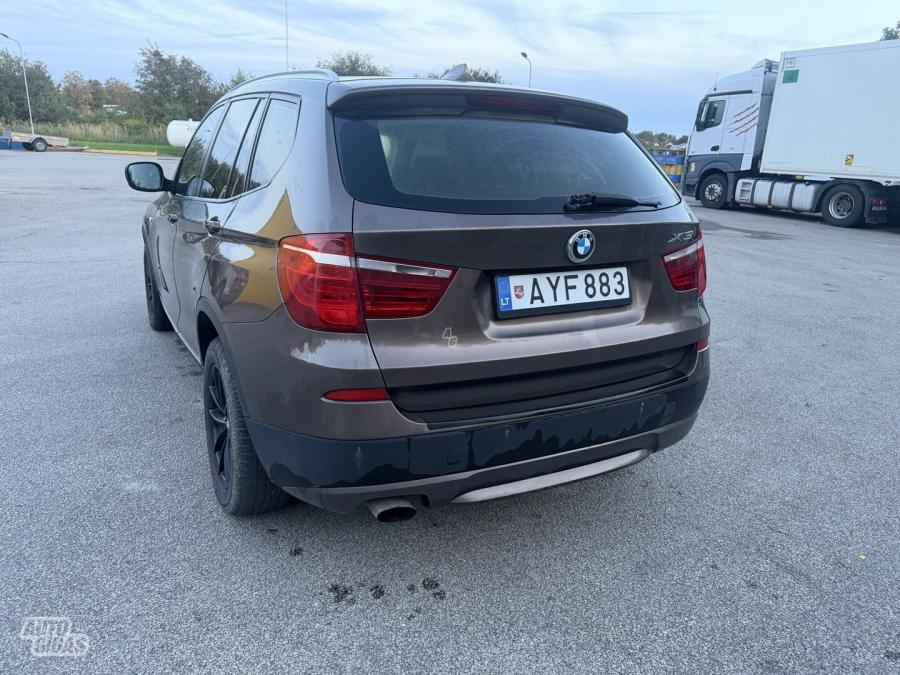 Brown BMW X3 2011 in Siauliai, with an engine capacity of 2.00 L and mileage of 247 thousand km for 5300 €, photo 8 on AUTOMOTO.COM.LV