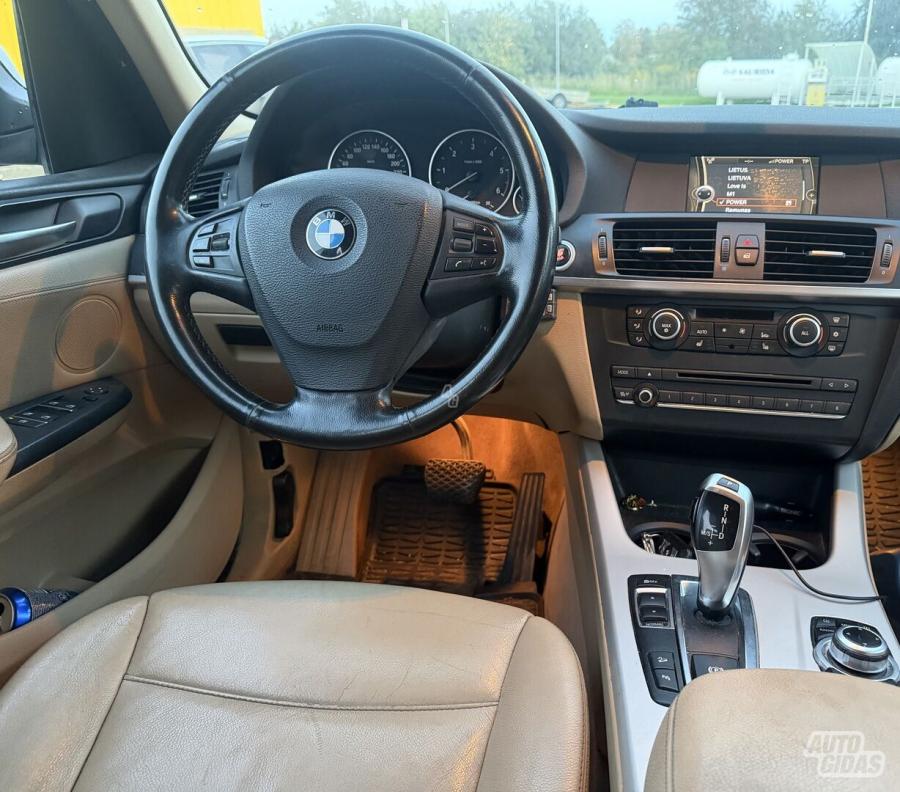 Brown BMW X3 2011 in Siauliai, with an engine capacity of 2.00 L and mileage of 247 thousand km for 5300 €, photo 9 on AUTOMOTO.COM.LV