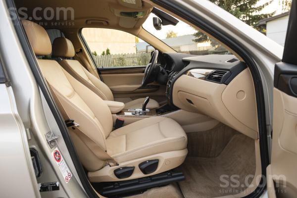 Brown BMW X3 2012 in Jelgava, with an engine capacity of 3.00 L and mileage of 0 thousand km for 7300 €, photo 7 on AUTOMOTO.COM.LV