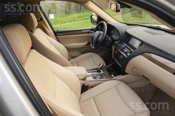 Brown BMW X3 2012 in Jelgava, with an engine capacity of 3.00 L and mileage of 0 thousand km for 7300 €, photo 8 on AUTOMOTO.COM.LV