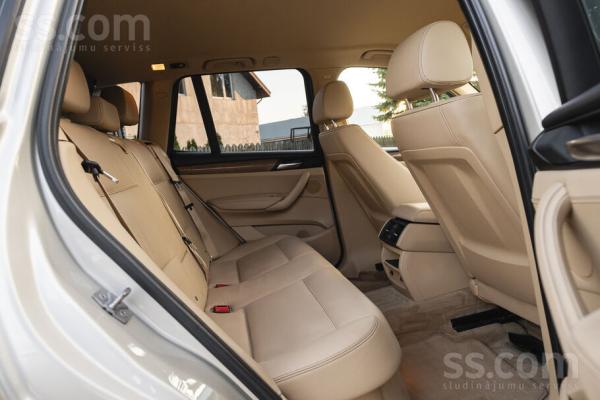 Brown BMW X3 2012 in Jelgava, with an engine capacity of 3.00 L and mileage of 0 thousand km for 7300 €, photo 9 on AUTOMOTO.COM.LV