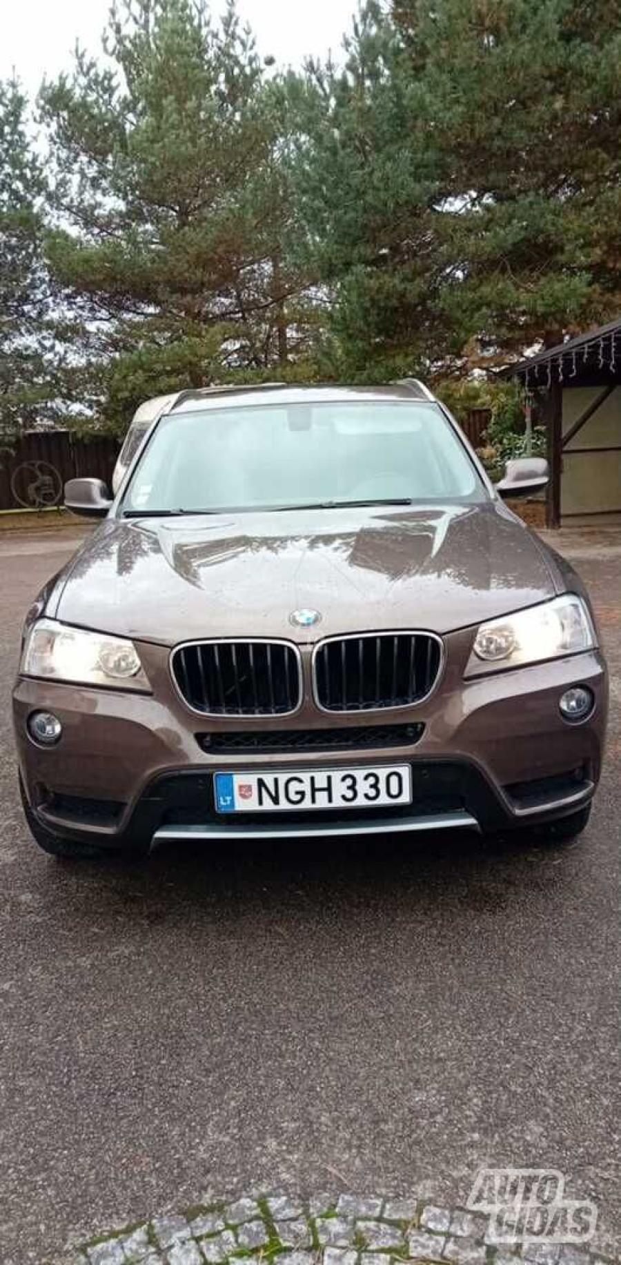 Brown BMW X3 2012 in Kaunas, with an engine capacity of 2.00 L and mileage of 234 thousand km for 8400 €, photo 1 on AUTOMOTO.COM.LV