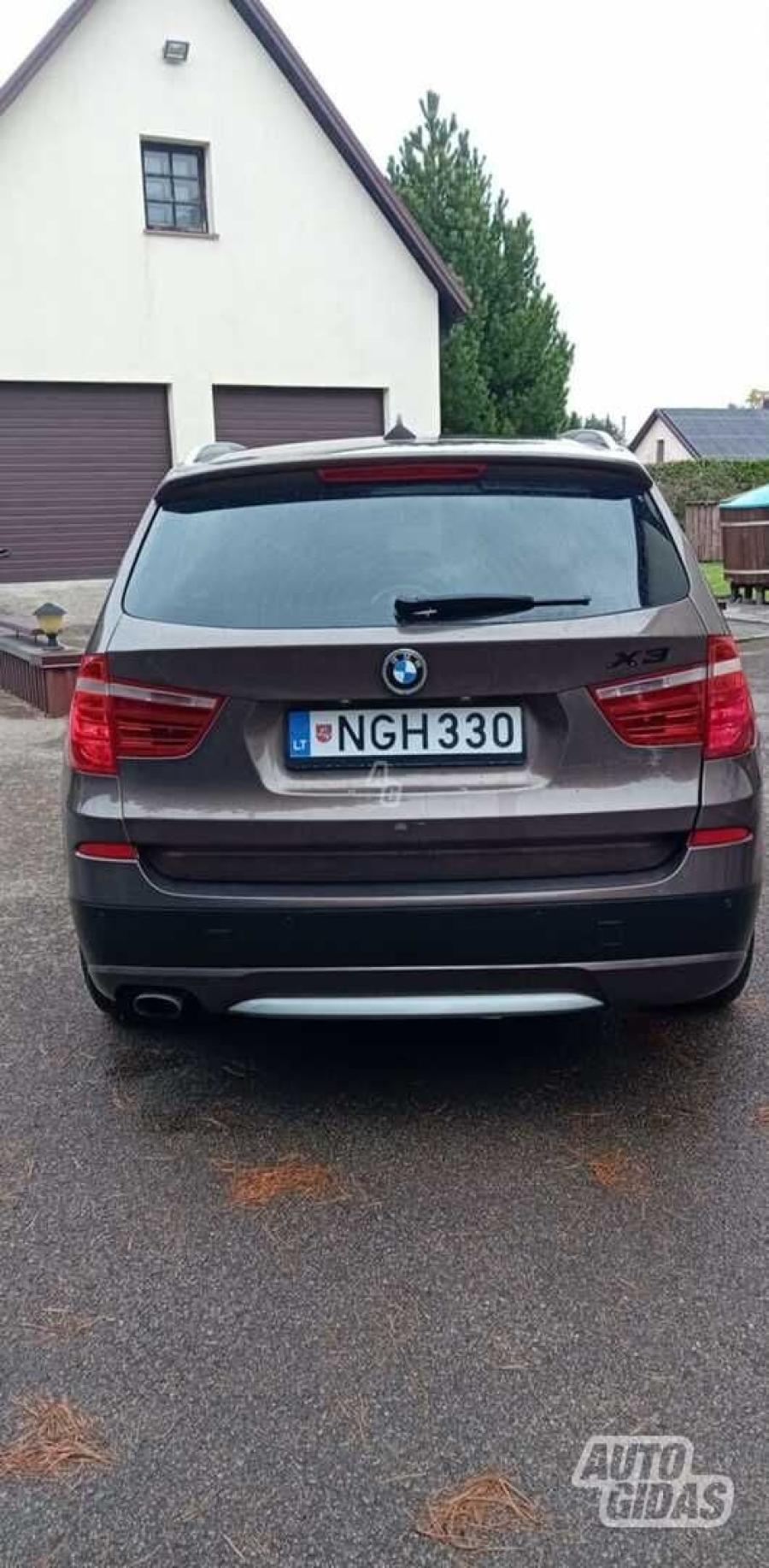 Brown BMW X3 2012 in Kaunas, with an engine capacity of 2.00 L and mileage of 234 thousand km for 8400 €, photo 10 on AUTOMOTO.COM.LV