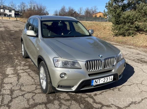 Brown BMW X3 2012 in Valmiera, with an engine capacity of 3.00 L and mileage of 315 thousand km for 9950 €, photo 3 on AUTOMOTO.COM.LV