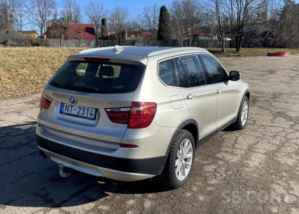 Brown BMW X3 2012 in Valmiera, with an engine capacity of 3.00 L and mileage of 315 thousand km for 9950 €, photo 7 on AUTOMOTO.COM.LV