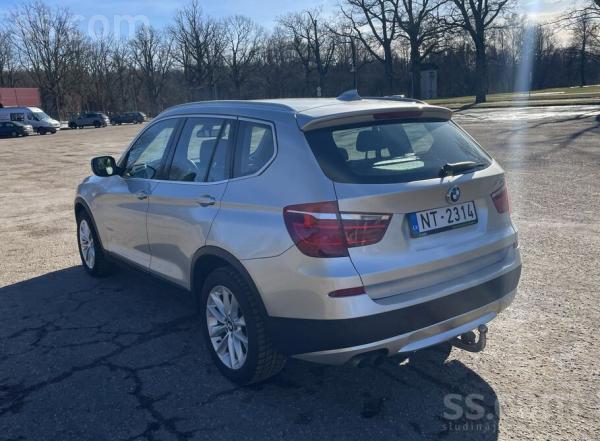 Brown BMW X3 2012 in Valmiera, with an engine capacity of 3.00 L and mileage of 315 thousand km for 9950 €, photo 9 on AUTOMOTO.COM.LV