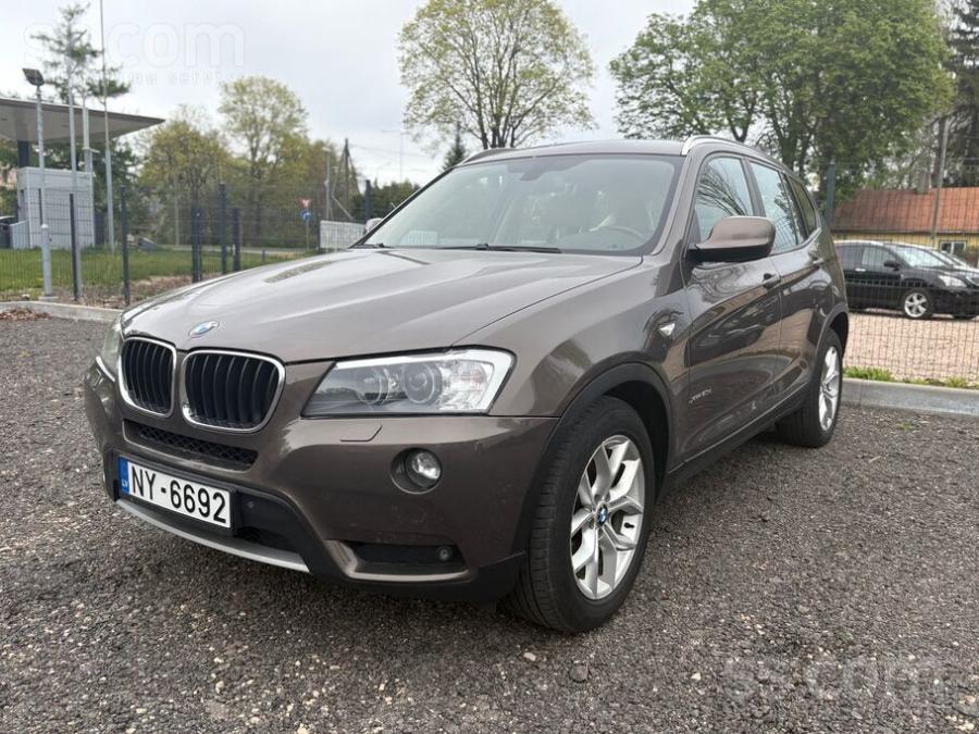 Brown BMW X3 2012 in Riga, with an engine capacity of 2.00 L and mileage of 0 thousand km for 8450 €, photo 1 on AUTOMOTO.COM.LV