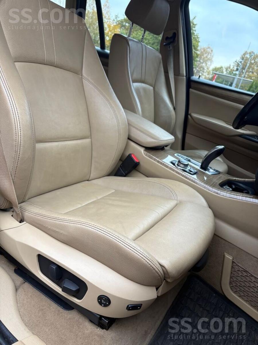 Brown BMW X3 2012 in Riga, with an engine capacity of 2.00 L and mileage of 0 thousand km for 8450 €, photo 13 on AUTOMOTO.COM.LV