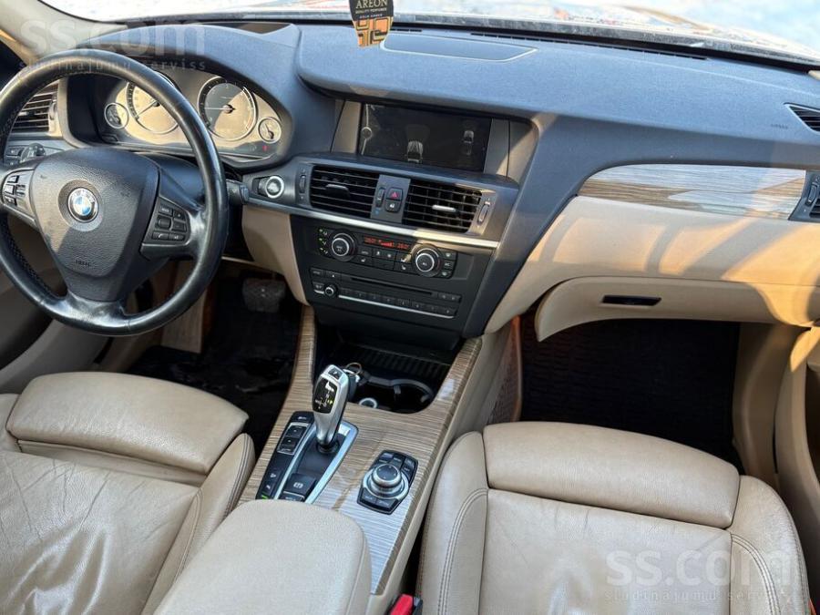 Brown BMW X3 2012 in Riga, with an engine capacity of 2.00 L and mileage of 0 thousand km for 8450 €, photo 14 on AUTOMOTO.COM.LV