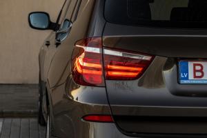Brown BMW X3 2012 in Riga, with an engine capacity of 3.00 L and mileage of 266 thousand km for 12990 €, photo 42 on AUTOMOTO.COM.LV