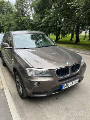 Brūns BMW X3 2012 Rīga, ar dzinēja tilpumu 2.00 L un nobraukumu 207 tūkst. km par 11000 €, foto  vietnē AUTOMOTO.COM.LV