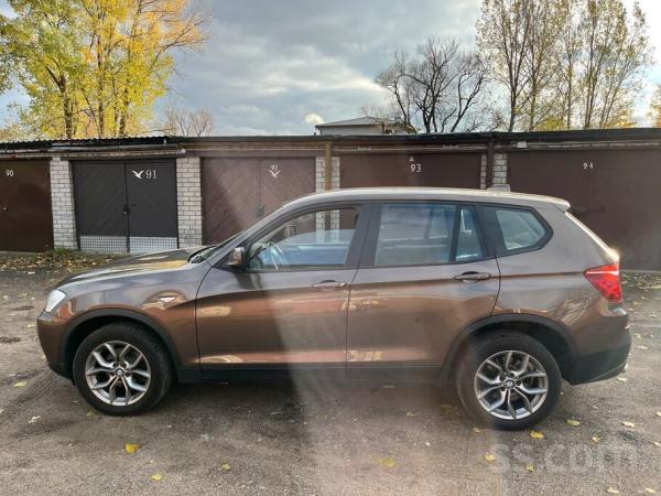 Brown BMW X3 2012 in Riga, with an engine capacity of 2.00 L and mileage of 207 thousand km for 11000 €, photo 9 on AUTOMOTO.COM.LV