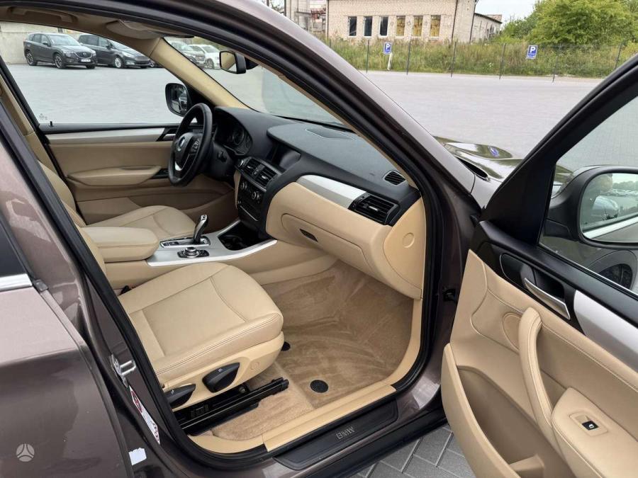 Brūns BMW X3 2012 Telšiai, ar dzinēja tilpumu 2.00 L un nobraukumu 257 tūkst. km par 9700 €, foto 23 vietnē AUTOMOTO.COM.LV
