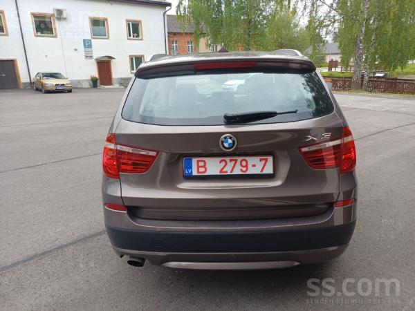 Brown BMW X3 2012 in Valmiera, with an engine capacity of 2.00 L and mileage of 254 thousand km for 7900 €, photo 7 on AUTOMOTO.COM.LV
