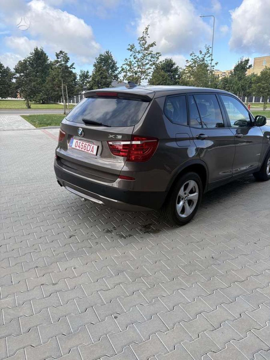 Brown BMW X3 2012 in Siauliai, with an engine capacity of 3.00 L and mileage of 236 thousand km for 6350 €, photo 12 on AUTOMOTO.COM.LV