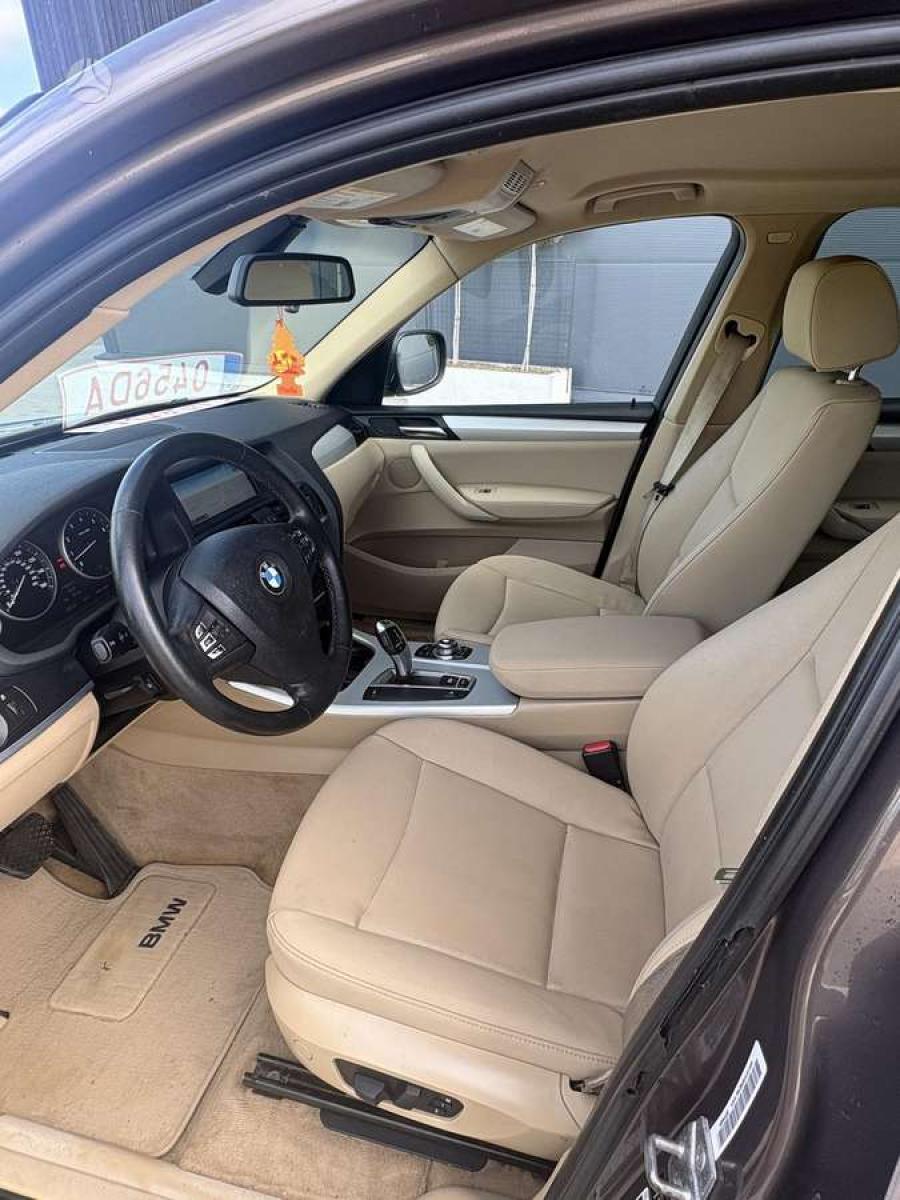 Brown BMW X3 2012 in Siauliai, with an engine capacity of 3.00 L and mileage of 236 thousand km for 6350 €, photo 19 on AUTOMOTO.COM.LV