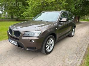 Brūns BMW X3 2013 Jelgava, ar dzinēja tilpumu 2.00 L un nobraukumu 240 tūkst. km par 10500 €, foto  vietnē AUTOMOTO.COM.LV