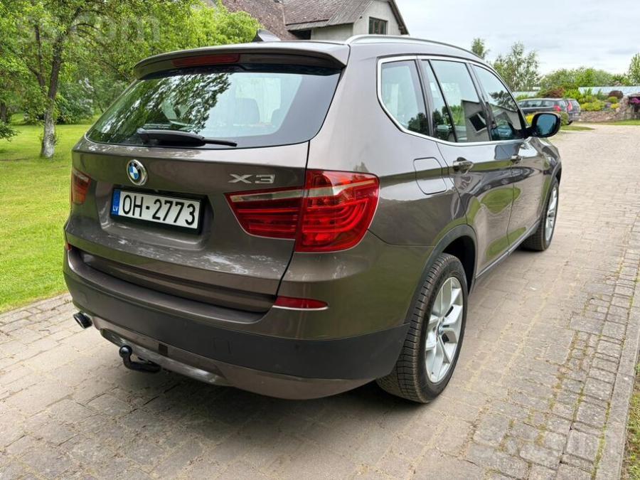 Brūns BMW X3 2013 Jelgava, ar dzinēja tilpumu 2.00 L un nobraukumu 240 tūkst. km par 10500 €, foto 6 vietnē AUTOMOTO.COM.LV