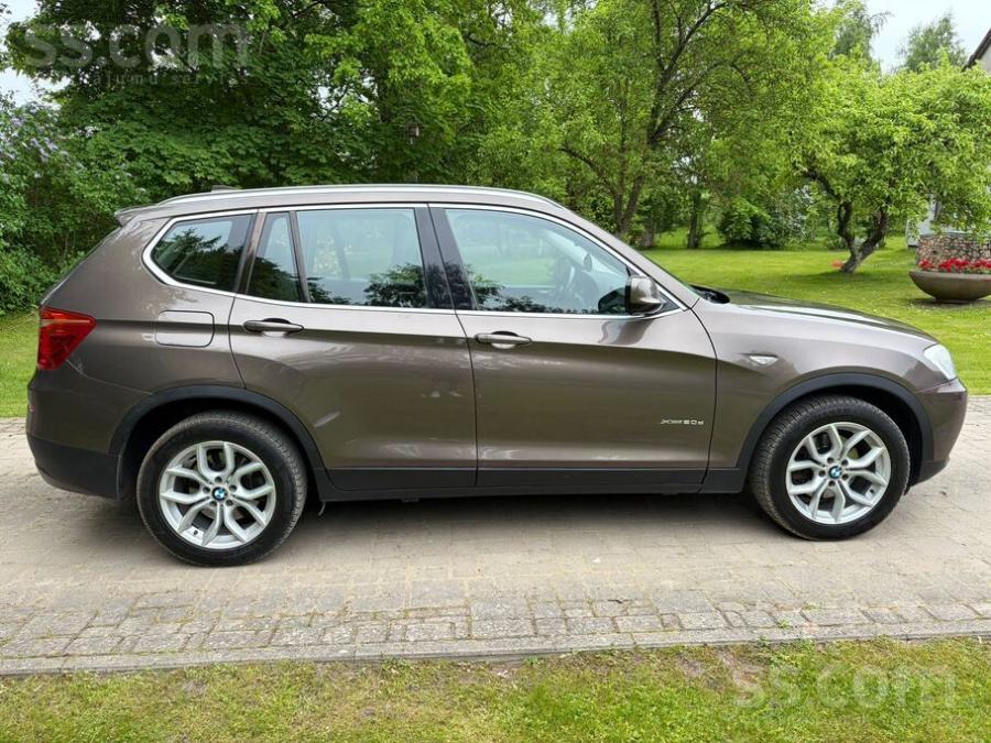 Brūns BMW X3 2013 Jelgava, ar dzinēja tilpumu 2.00 L un nobraukumu 240 tūkst. km par 10500 €, foto 7 vietnē AUTOMOTO.COM.LV