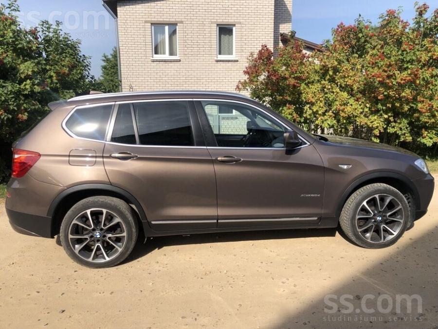 Brown BMW X3 2013 in Riga, with an engine capacity of 2.00 L and mileage of 350 thousand km for 9997 €, photo 4 on AUTOMOTO.COM.LV