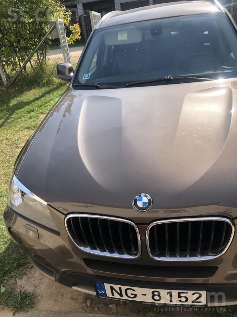 Brown BMW X3 2013 in Riga, with an engine capacity of 2.00 L and mileage of 350 thousand km for 9997 €, photo 8 on AUTOMOTO.COM.LV