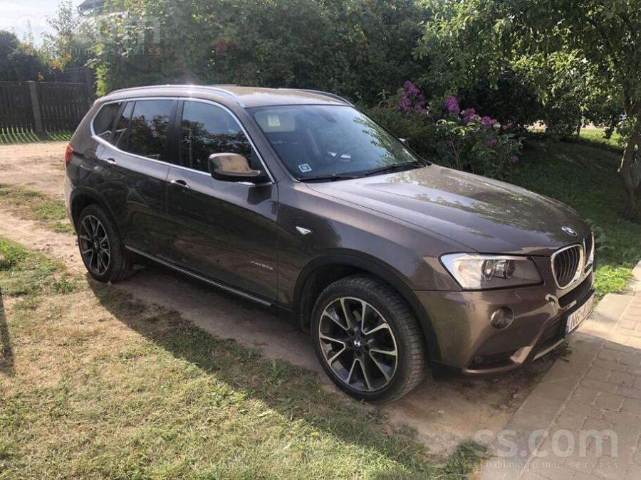Brown BMW X3 2013 in Riga, with an engine capacity of 2.00 L and mileage of 350 thousand km for 9997 €, photo 11 on AUTOMOTO.COM.LV
