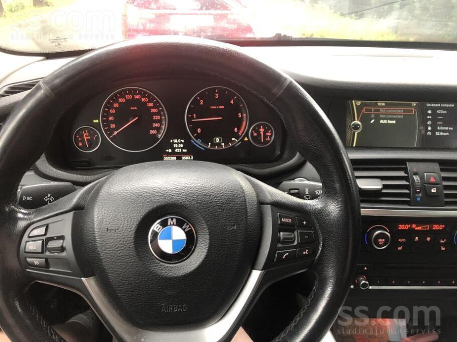 Brown BMW X3 2013 in Riga, with an engine capacity of 2.00 L and mileage of 350 thousand km for 9997 €, photo 16 on AUTOMOTO.COM.LV