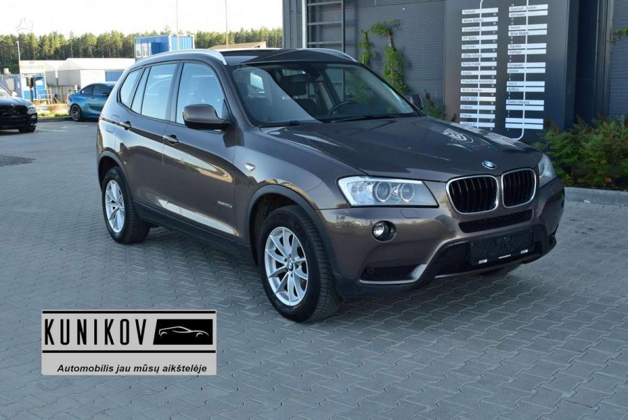 Brūns BMW X3 2013 Viļņa, ar dzinēja tilpumu 2.00 L un nobraukumu 272 tūkst. km par 8450 €, foto 1 vietnē AUTOMOTO.COM.LV