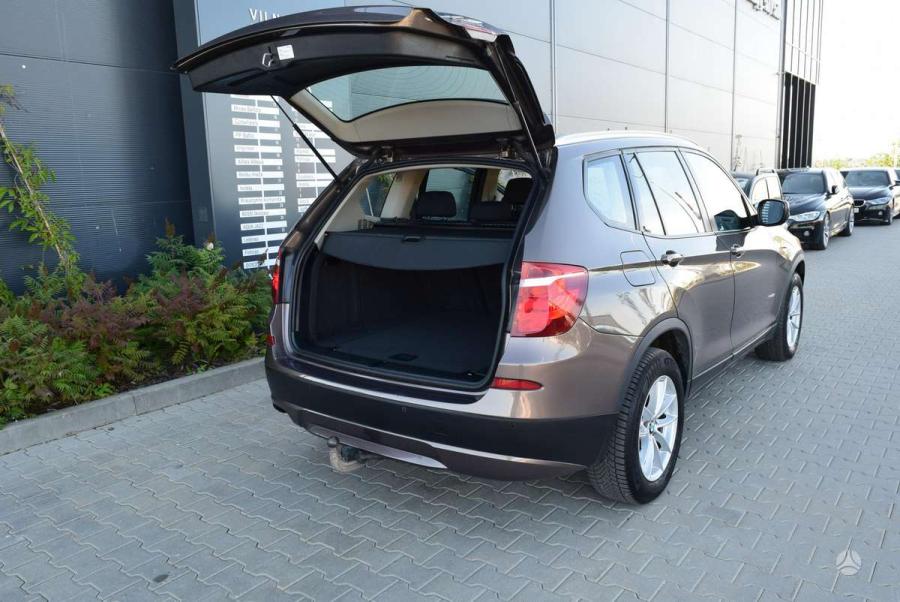 Brūns BMW X3 2013 Viļņa, ar dzinēja tilpumu 2.00 L un nobraukumu 272 tūkst. km par 8450 €, foto 26 vietnē AUTOMOTO.COM.LV