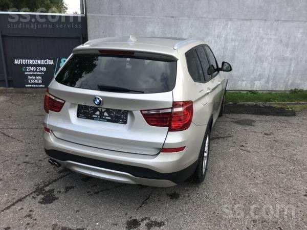 Brown BMW X3 2014 in Liepaja, with an engine capacity of 3.00 L and mileage of 209 thousand km for 15350 €, photo 4 on AUTOMOTO.COM.LV