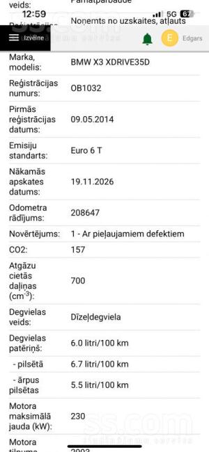 Brūns BMW X3 2014 Liepāja, ar dzinēja tilpumu 3.00 L un nobraukumu 209 tūkst. km par 14999 €, foto 26 vietnē AUTOMOTO.COM.LV