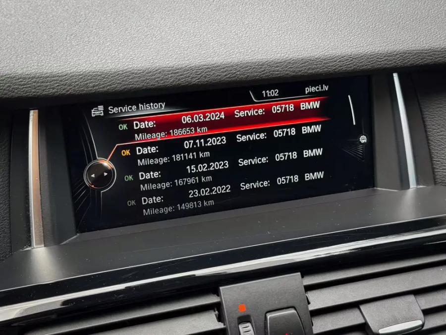 Brown BMW X3 2014 in Riga, with an engine capacity of 2.00 L and mileage of 207 thousand km for 15200 €, photo 27 on AUTOMOTO.COM.LV