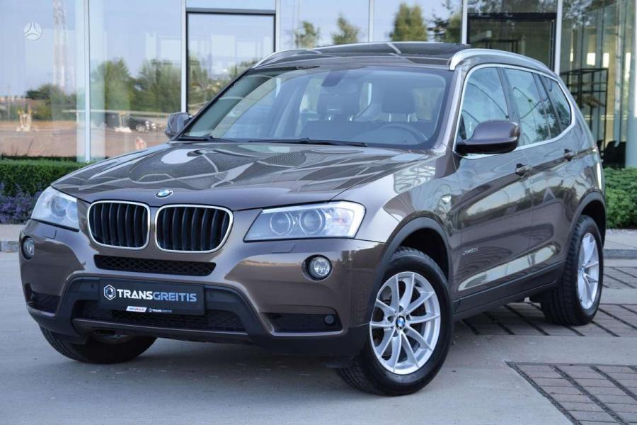 Brūns BMW X3 2014 Viļņa, ar dzinēja tilpumu 2.00 L un nobraukumu 205 tūkst. km par 10999 €, foto 1 vietnē AUTOMOTO.COM.LV