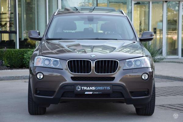 Brown BMW X3 2014 in Vilnius, with an engine capacity of 2.00 L and mileage of 205 thousand km for 10999 €, photo 2 on AUTOMOTO.COM.LV