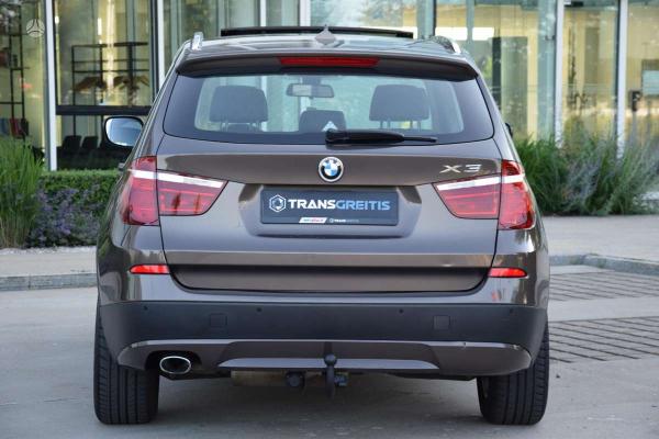 Brown BMW X3 2014 in Vilnius, with an engine capacity of 2.00 L and mileage of 205 thousand km for 10999 €, photo 8 on AUTOMOTO.COM.LV