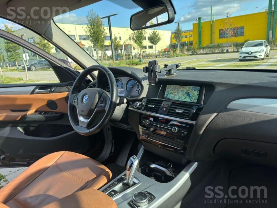 Brown BMW X3 2014 in Madona, with an engine capacity of 3.00 L and mileage of 298 thousand km for 12500 €, photo 6 on AUTOMOTO.COM.LV