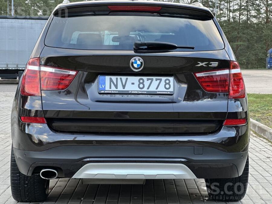 Brown BMW X3 2015 in Kraslava, with an engine capacity of 2.00 L and mileage of 216 thousand km for 14800 €, photo 2 on AUTOMOTO.COM.LV