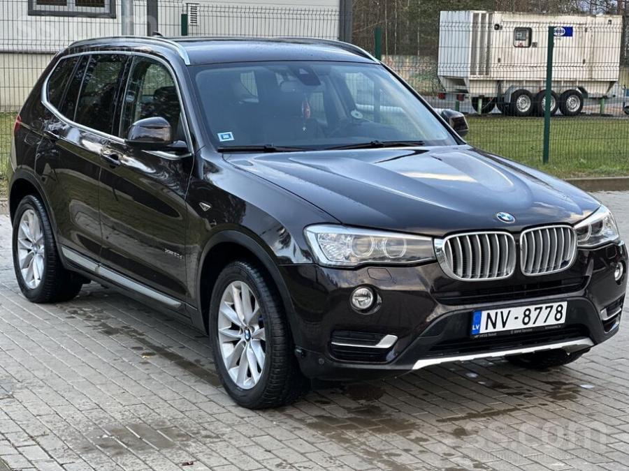 Brown BMW X3 2015 in Kraslava, with an engine capacity of 2.00 L and mileage of 216 thousand km for 14800 €, photo 3 on AUTOMOTO.COM.LV