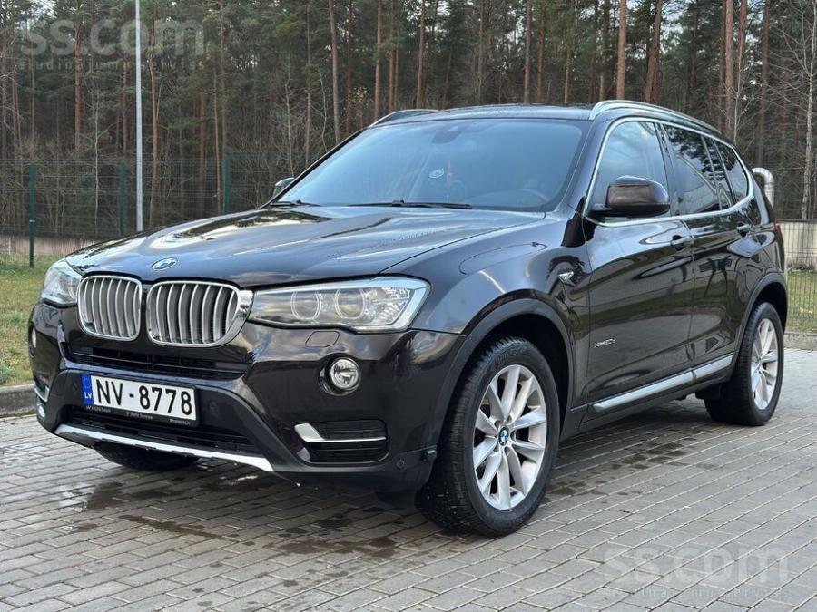 Brown BMW X3 2015 in Kraslava, with an engine capacity of 2.00 L and mileage of 216 thousand km for 14800 €, photo 4 on AUTOMOTO.COM.LV