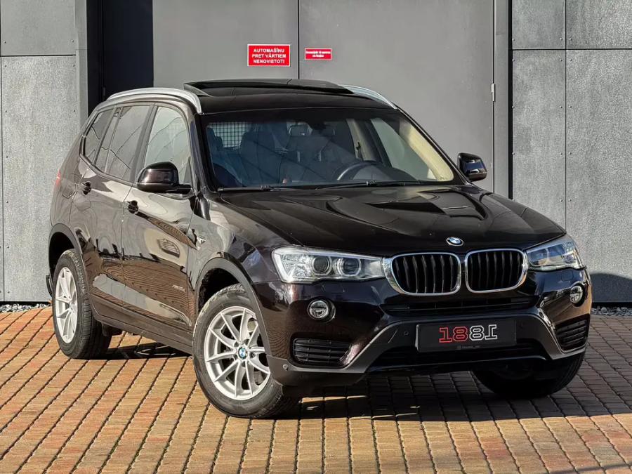 Brown BMW X3 2015 in Riga, with an engine capacity of 2.00 L and mileage of 186 thousand km for 15900 €, photo 7 on AUTOMOTO.COM.LV
