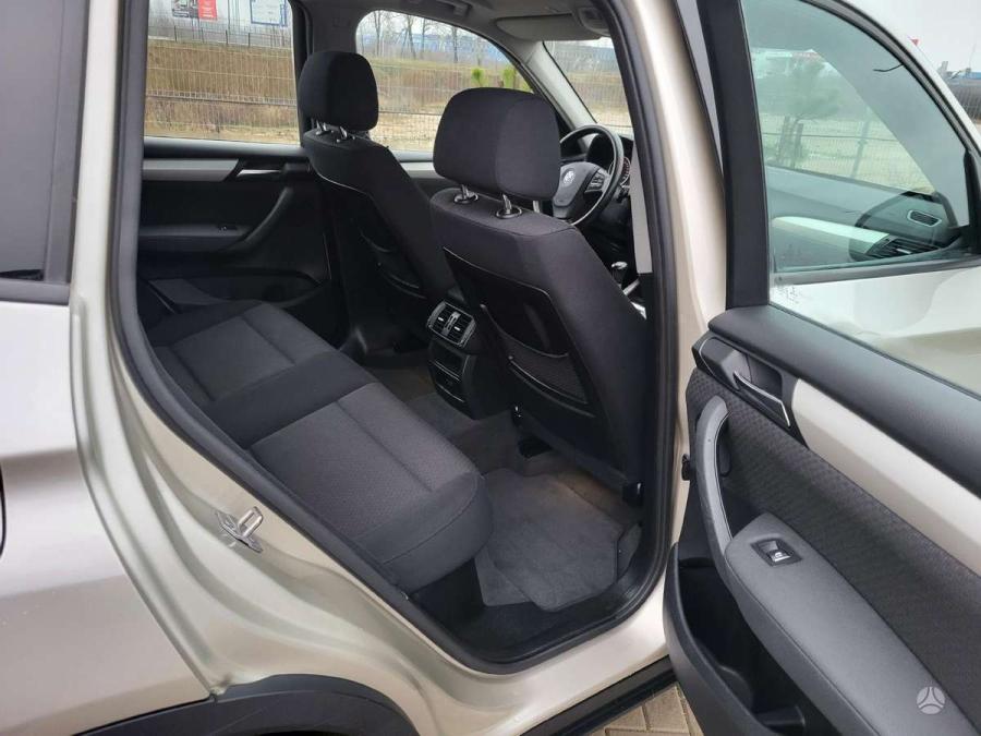 Brown BMW X3 2016 in Taurage, with an engine capacity of 2.00 L and mileage of 192 thousand km for 11200 €, photo 9 on AUTOMOTO.COM.LV