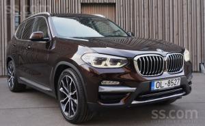 Brown BMW X3 2018 in Riga, with an engine capacity of 2.00 L and mileage of 195 thousand km for 20900 €, photo  on AUTOMOTO.COM.LV