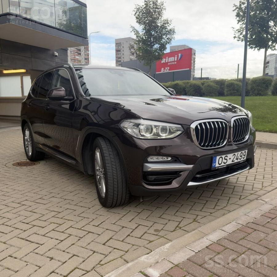 Brown BMW X3 2019 in Riga, with an engine capacity of 3.00 L and mileage of 173 thousand km for 27500 €, photo 1 on AUTOMOTO.COM.LV