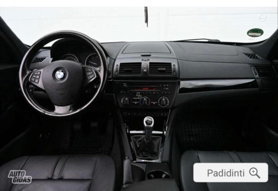 BMW X3 2008 in Panevezys, with an engine capacity of 2.00 L and mileage of 204 thousand km for 7350 €, photo 10 on AUTOMOTO.COM.LV