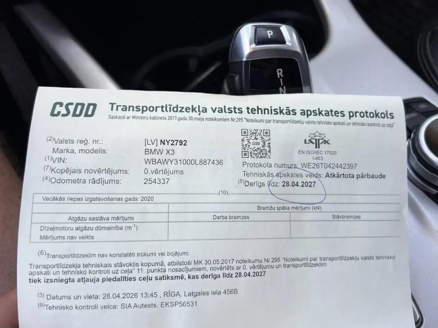 BMW X3 2012 Rīga, ar dzinēja tilpumu 2.00 L un nobraukumu 255 tūkst. km par 9950 €, foto 26 vietnē AUTOMOTO.COM.LV