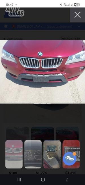 BMW X3 2013 in Anyksciai, with an engine capacity of 2.00 L and mileage of 202 thousand km for 8550 €, photo 21 on AUTOMOTO.COM.LV